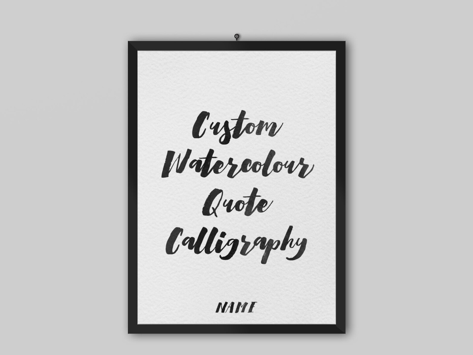 Custom Romantic Quotes Watercolour Calligraphy Painting Prints | Home ...