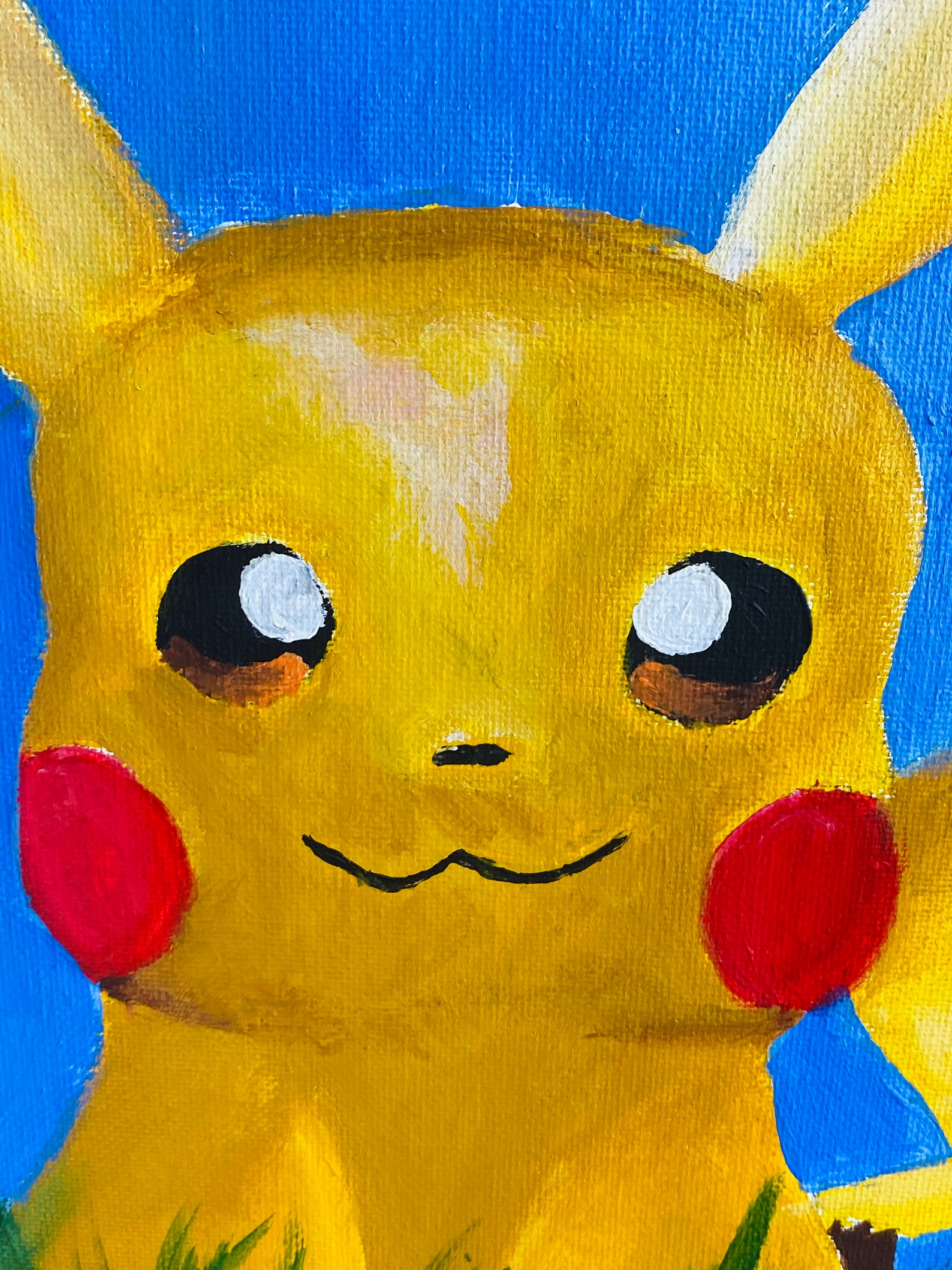 Pikachu Canvas Art Painting - Etsy