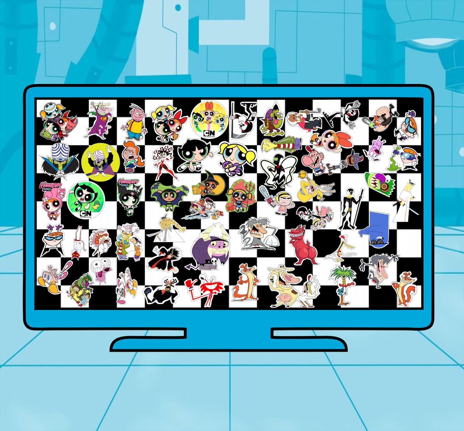 Mystery 90's and 00's Cartoons Sticker Pack - Etsy