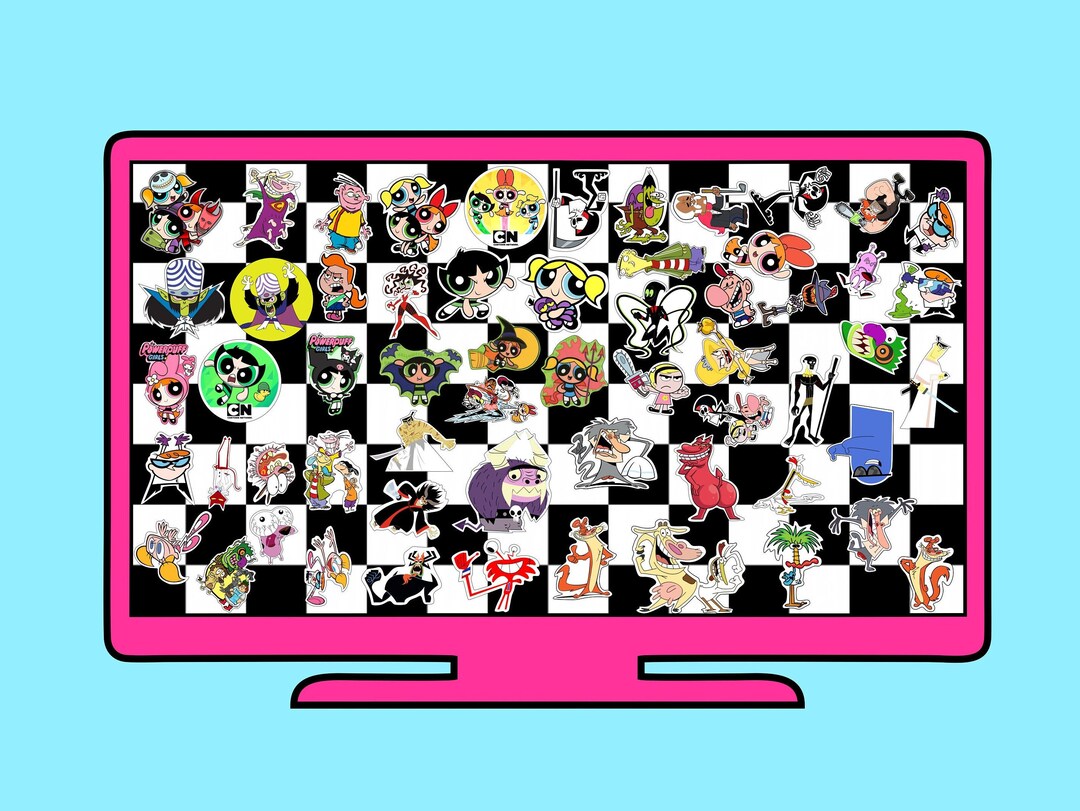 Mystery 90's and 00's Cartoons Sticker Pack - Etsy