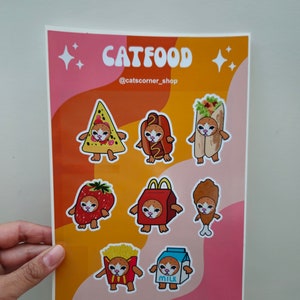 Cat Food Meme Sticker Sheet - Etsy