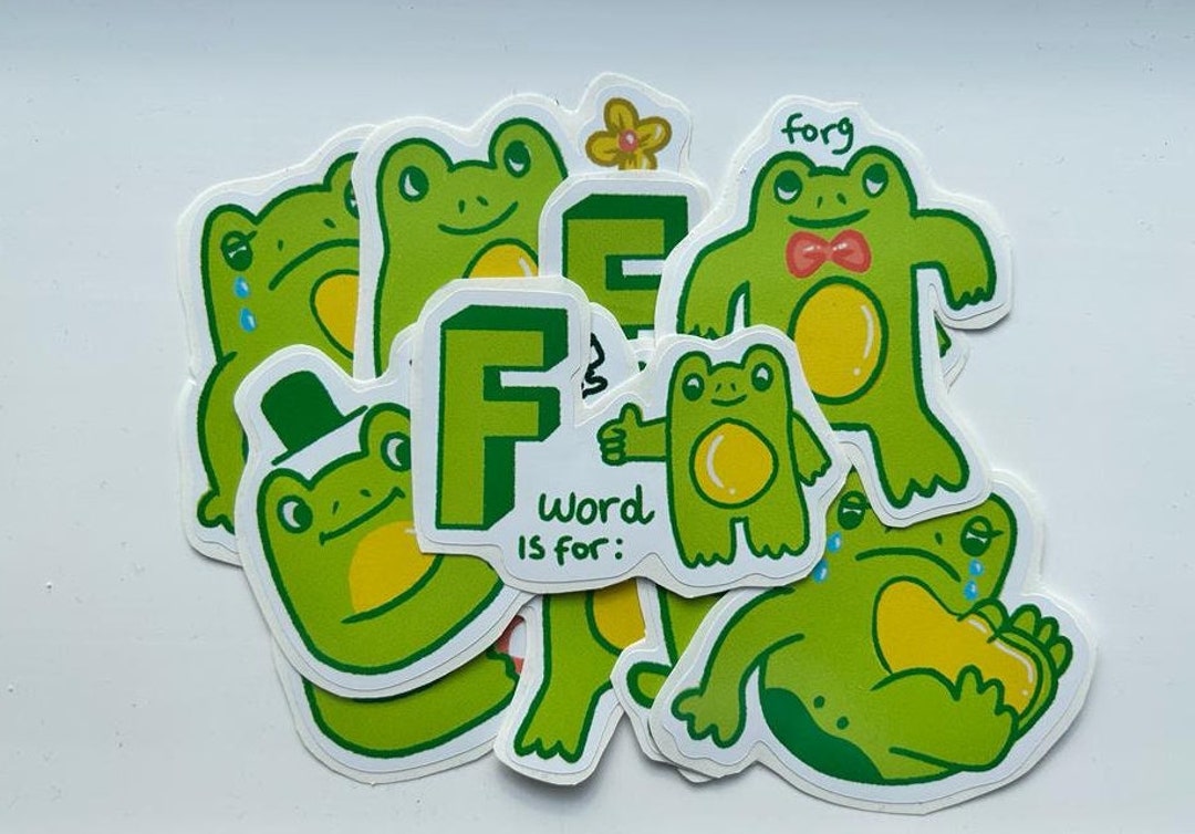 Frog Sticker Pack - Etsy