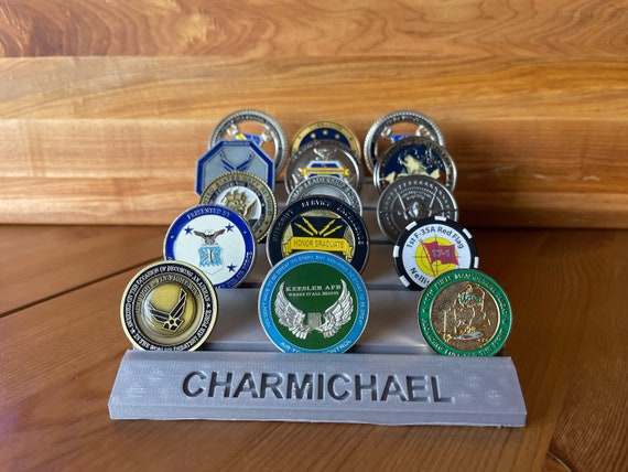 Personalized 3D Printed Challenge Coin Holder | Etsy