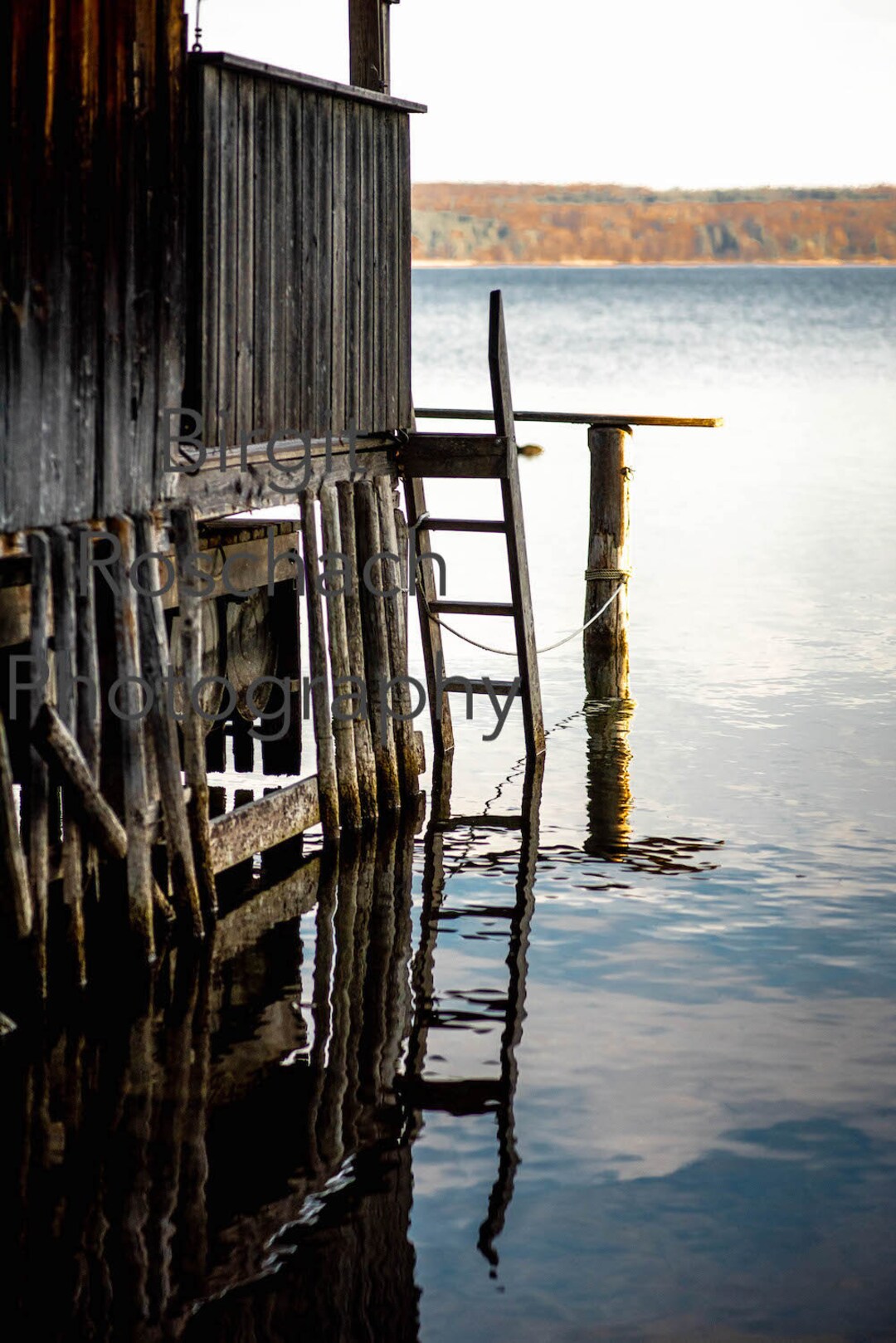 Ammersee Boathouse Fishing Hut Landscape Photo Wall Picture Canvas ...