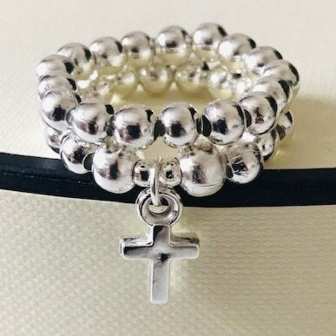 Silver Ball Stacking Stretch Rings - Etsy