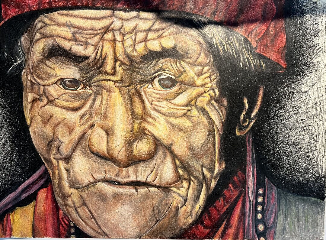 Tribute Art Drawing of Steve Mccurry's Portrait Monk in the Jokhang ...