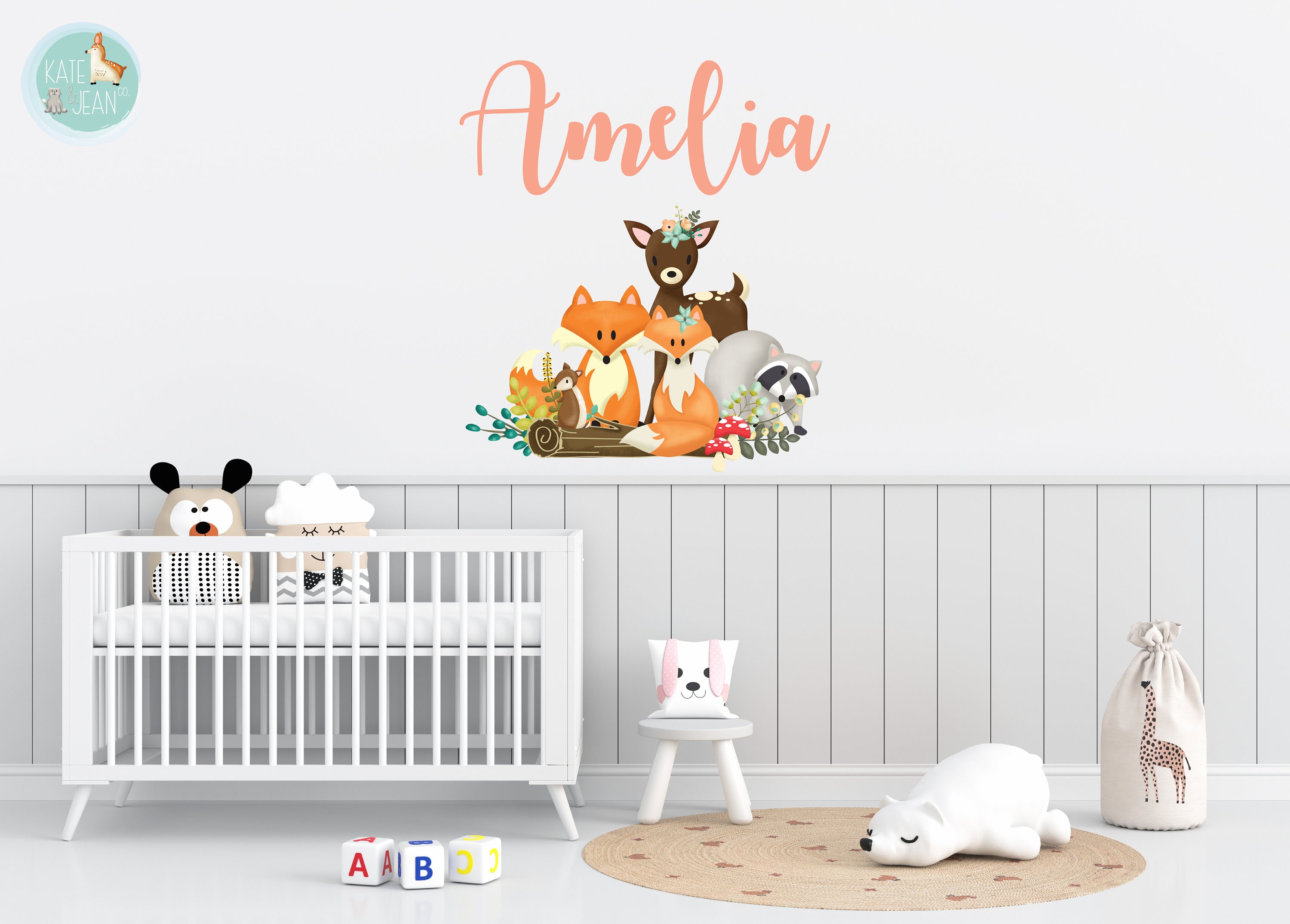 Woodland Animal Friends Digital Clipart Set Woodland - Etsy