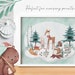Winter Woodland Animals Clipart, Watercolor Woodland Animals, Winter ...