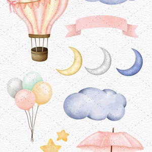 Watercolor Pink Baby Elephant Clipart Set | Elephant Clipart | Nursery ...