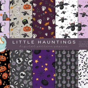 Halloween Watercolor Clipart Set, Cute Halloween Monsters, Cute Little ...