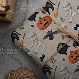 Halloween Watercolor Clipart Set, Cute Halloween Monsters, Cute Little ...