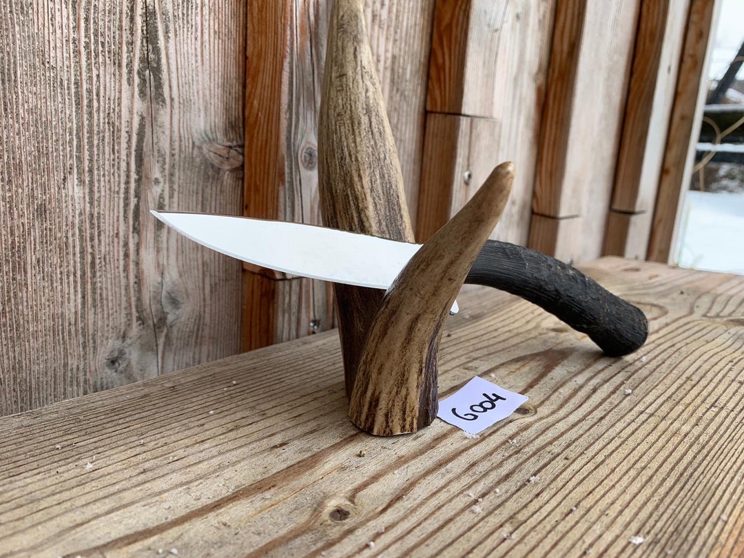 Chamois Knife Handmade Antler Knife Leather Trousers Deer Catcher - Etsy