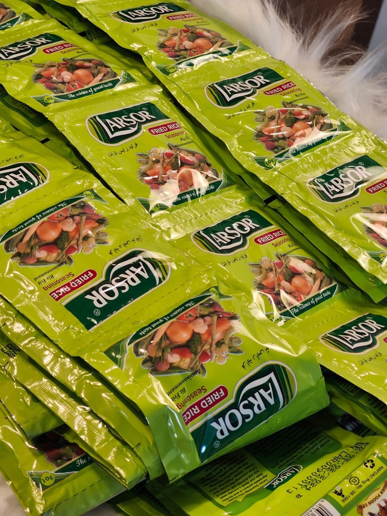 Party Jollof, Larsor Fried Rice Seasoning, Peppe&onion Seasoning Mix ...