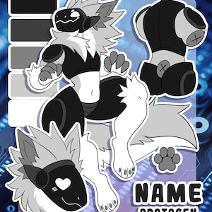 Protogen Reference Sheet Base - Instant Download - Etsy