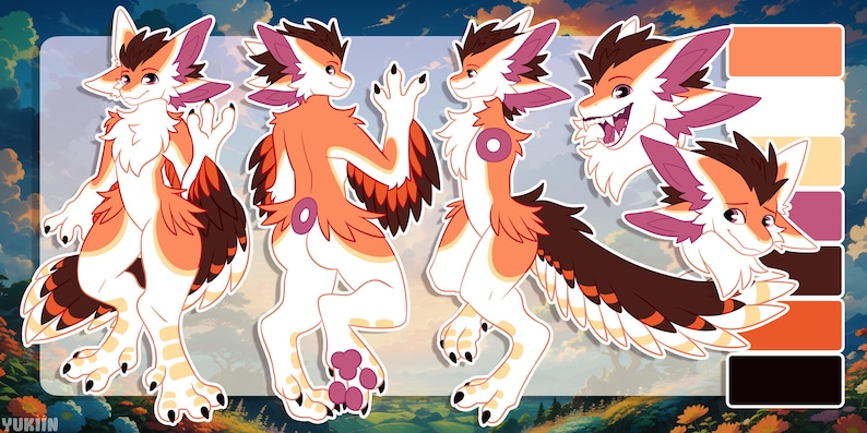 Avali Reference Sheet Base - Instant Download - Etsy