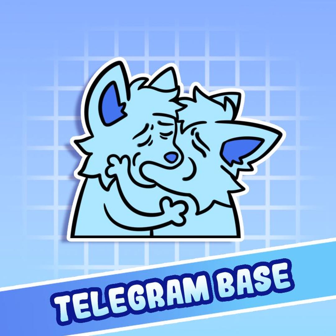 Smooch Furry Telegram Sticker - Instant Download - Etsy