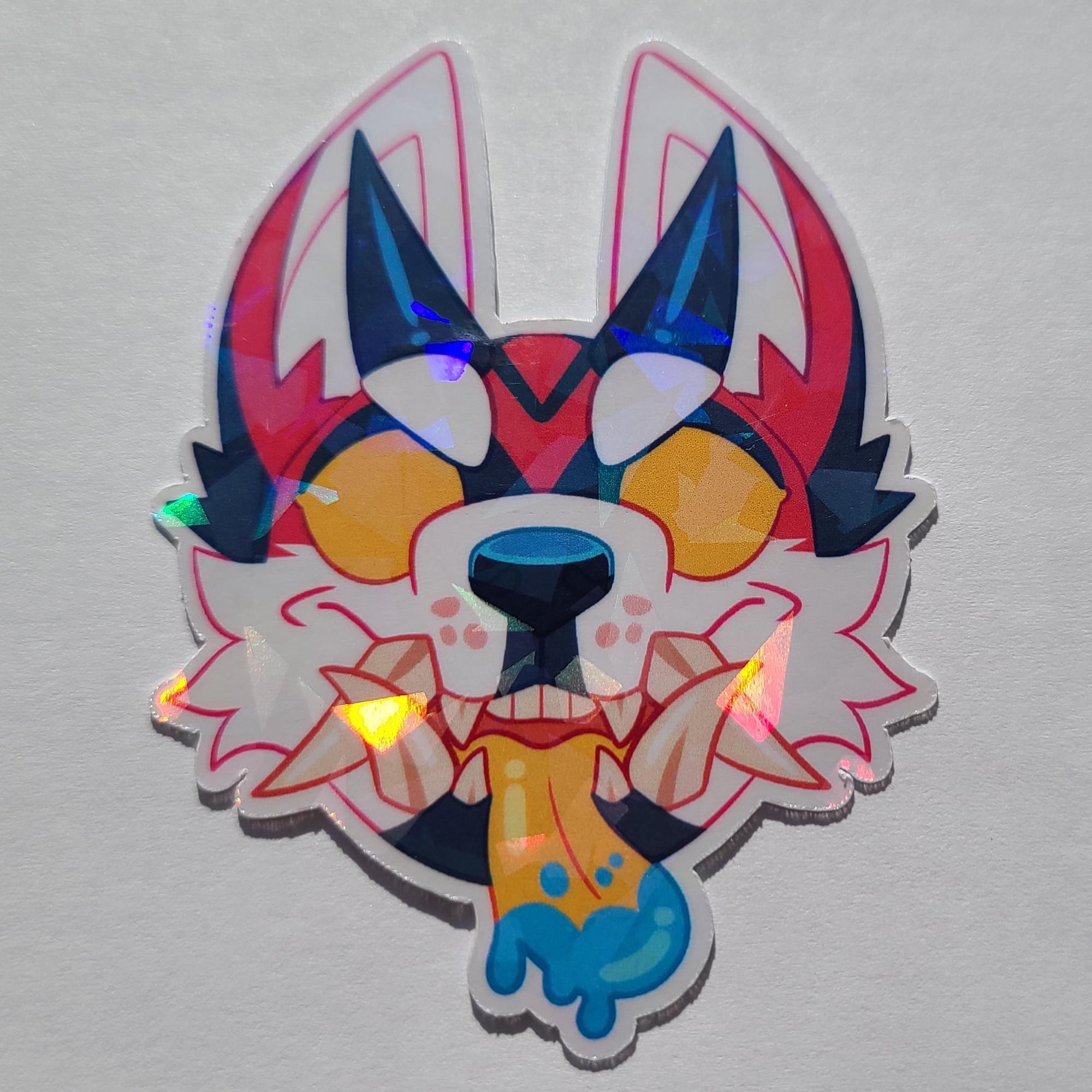 Holographic Furry Sticker Pack (6 Stickers) - Etsy