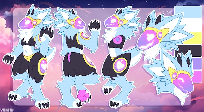 Protogen Reference Sheet Base - Instant Download - Etsy UK