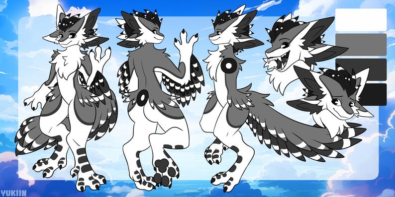 Avali Reference Sheet Base - Instant Download - Etsy