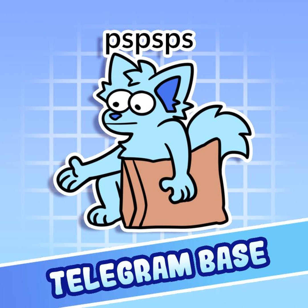 Pspsps Furry Telegram Sticker - Instant Download - Etsy Australia