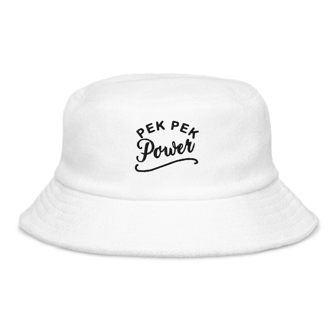 Pek Pek Power Terry Cloth Bucket Hat Unisex - Etsy