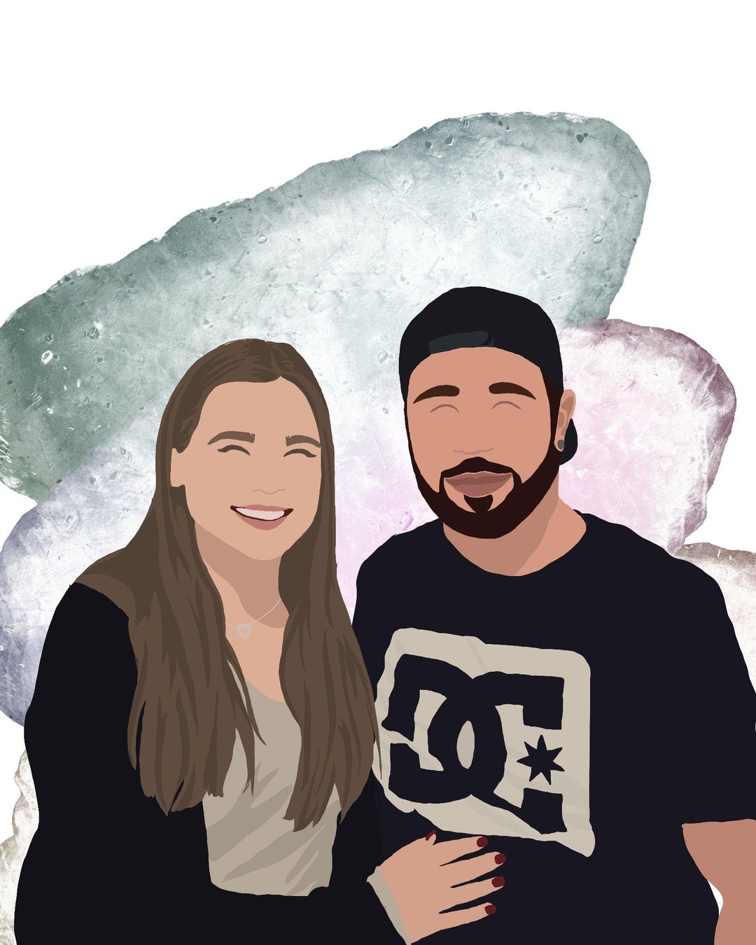 Custom Digital Portraits | Family Portraits | Couple Portraits ...