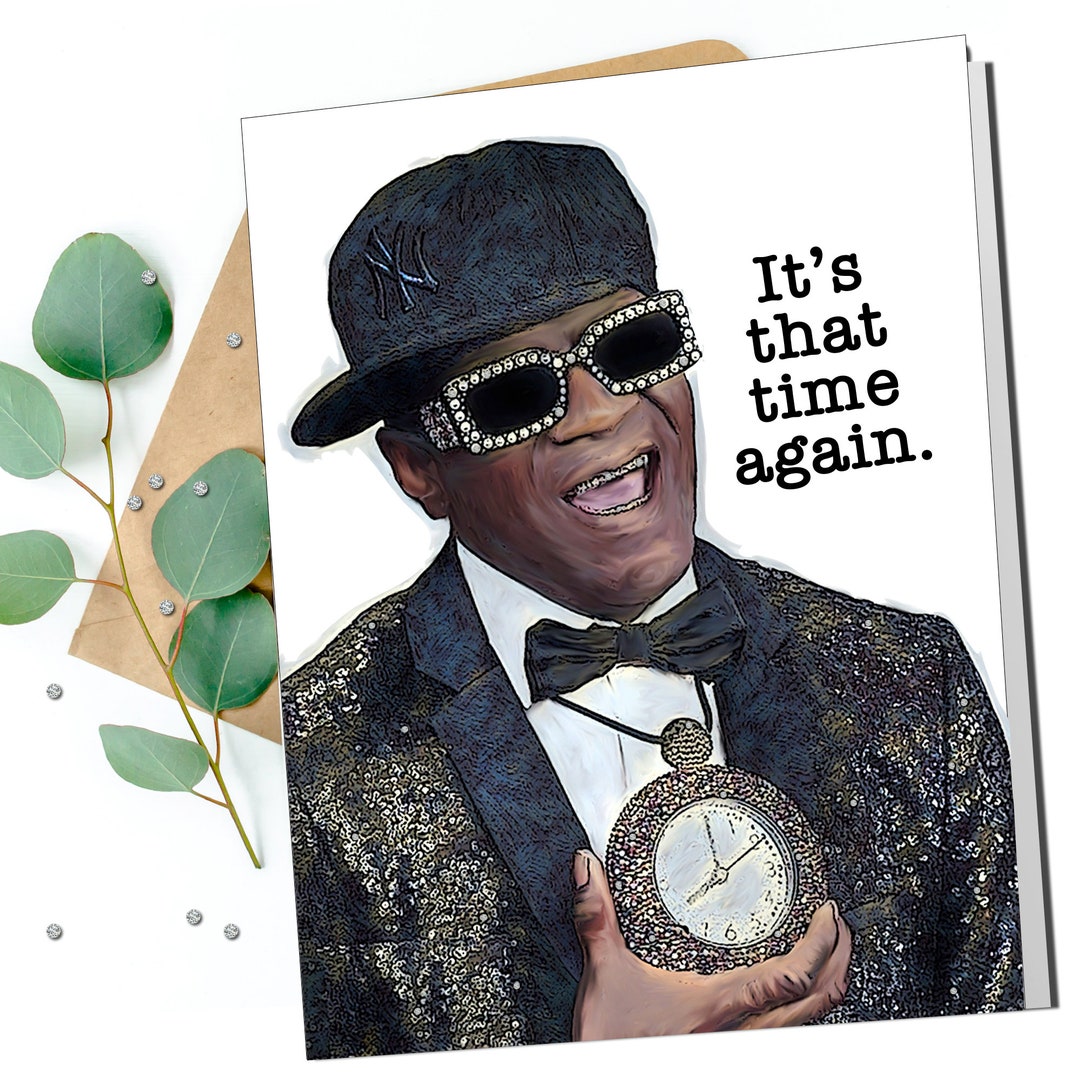 Flavor Flav Greeting Card: Handmade Crystal Embellished Card - Etsy