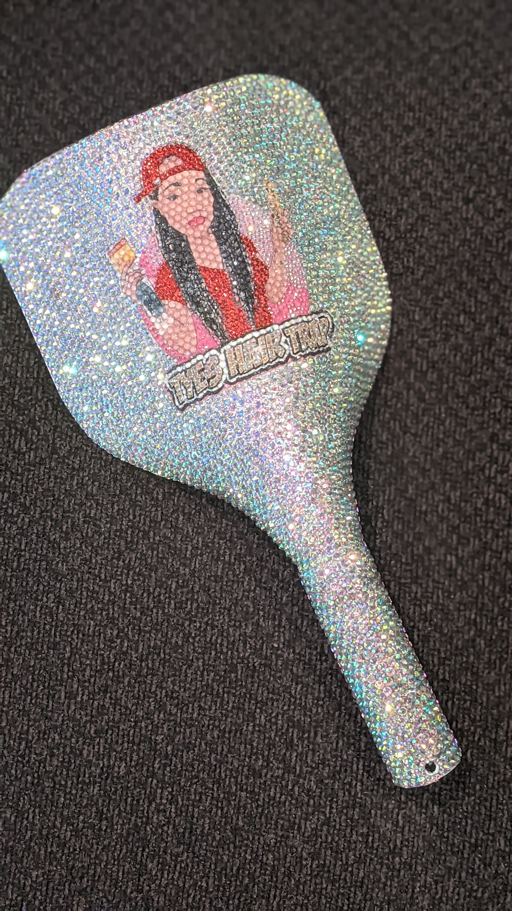 Custom Rhinestone Logo Face Shield: Hair Salon Face Blocker - Etsy