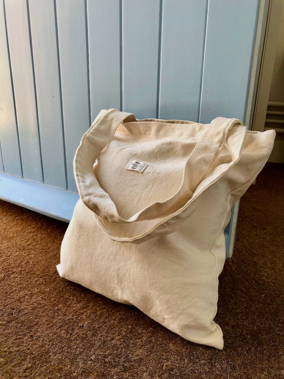 100% Cotton Heavy Duty Farmhouse Tote Bag | Etsy