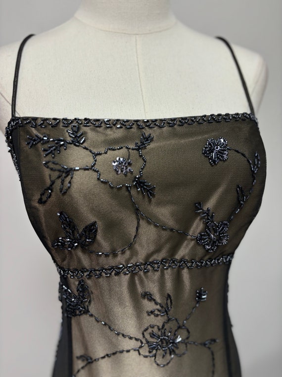 Vintage Y2K Ombré Beaded Gown Prom Dress | Size Large… - Gem