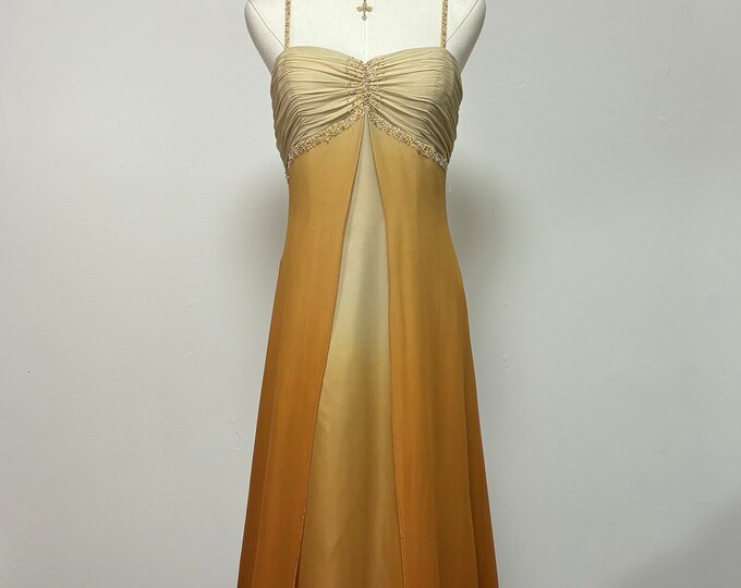 Vintage Y2K Sunset Ombré Bridgerton Style Ethereal Prom Gown Formal ...