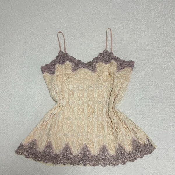 Y2k Lace Cami Top Etsy