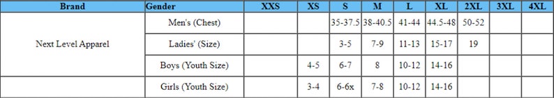 Next Level 100% Cotton Blank T-shirt - Etsy