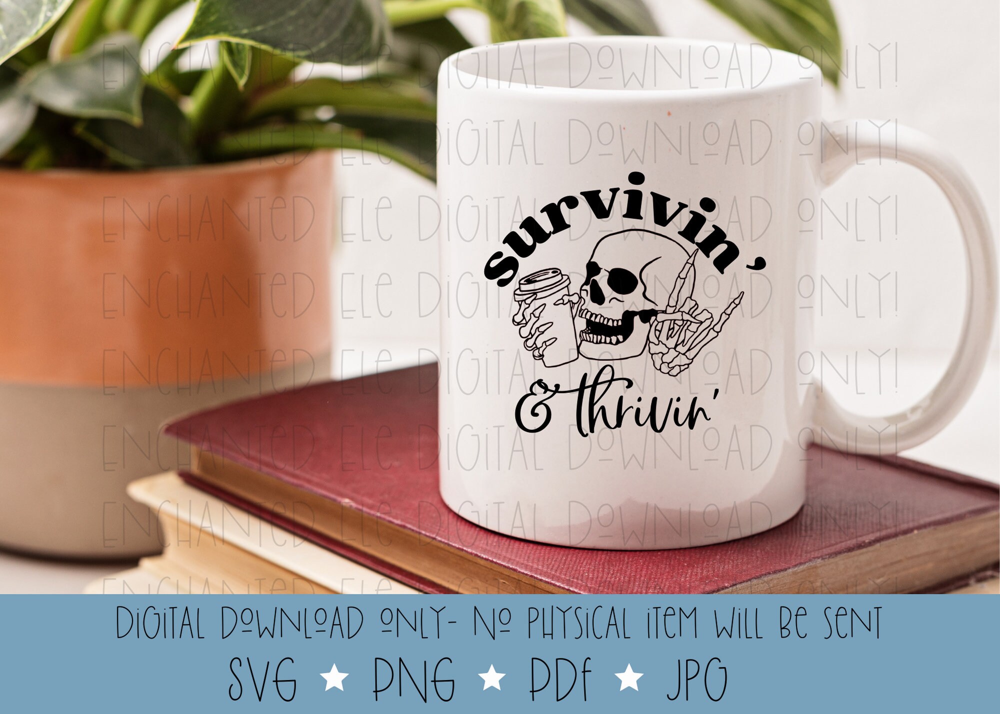 Surviving and Thriving - Skeleton - SVG Digital Download - Etsy