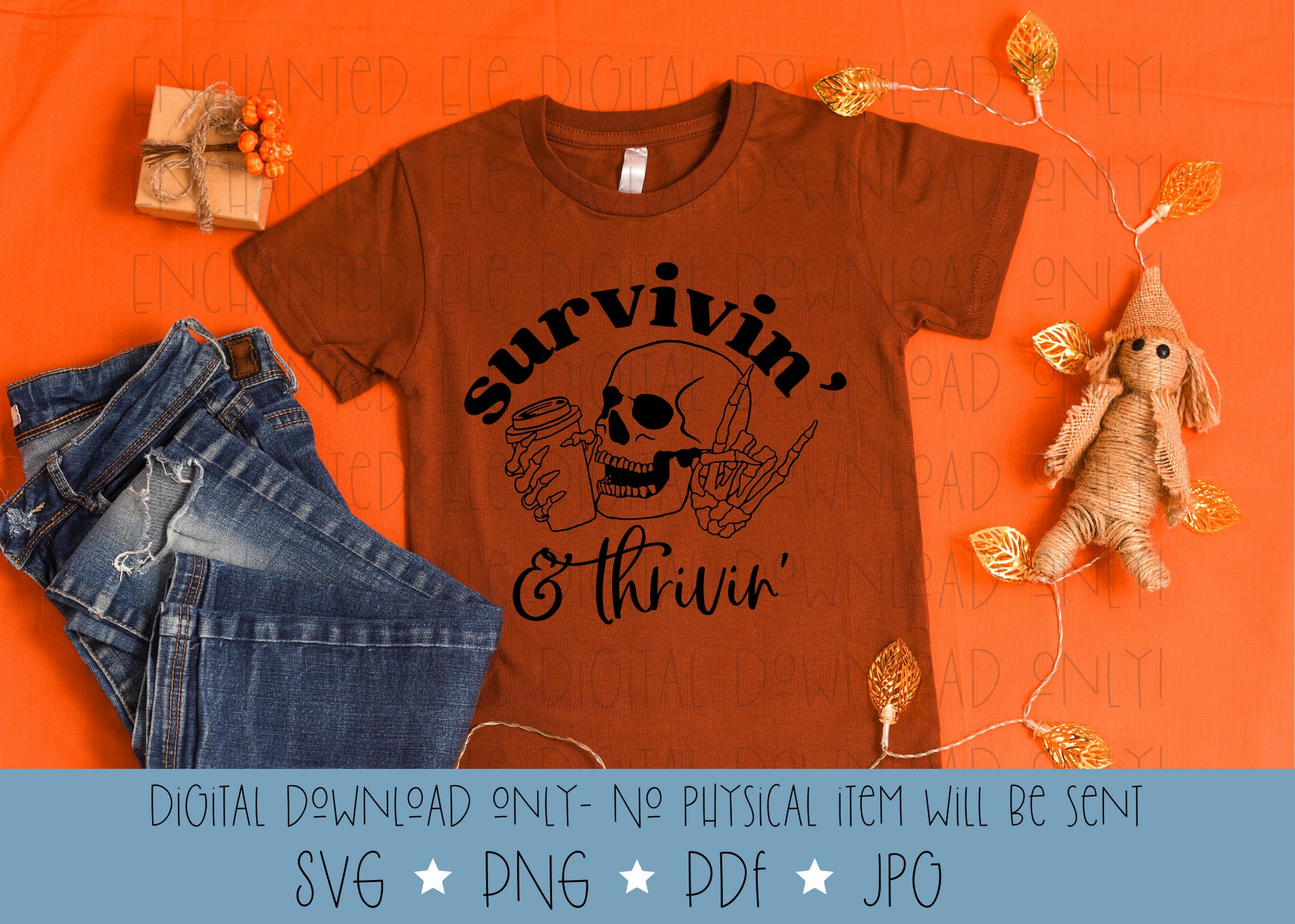 Surviving and Thriving - Skeleton - SVG Digital Download - Etsy