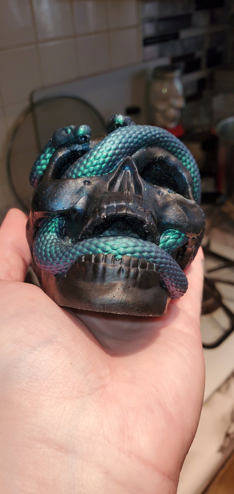 Skull With Snakes - Etsy