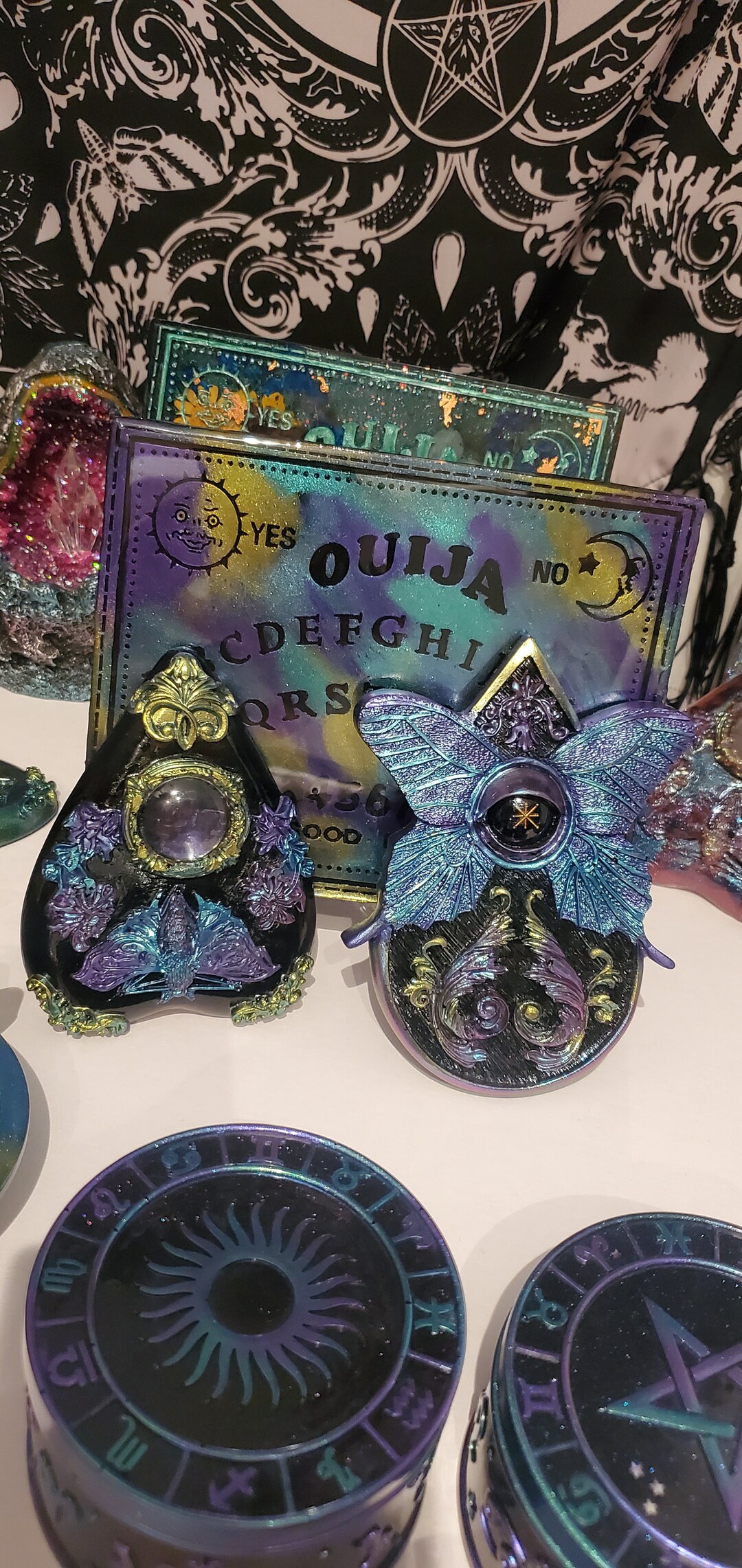 Oujia Board, Planchette, Spirit Board, Goth Decor, Witch Decor, Alter ...