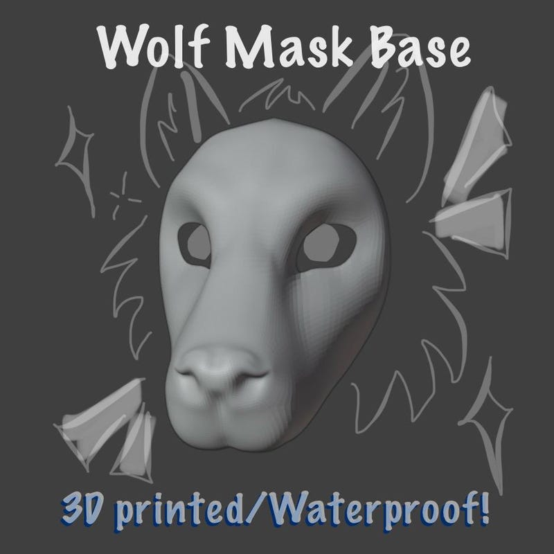 Wolf Mask - Etsy