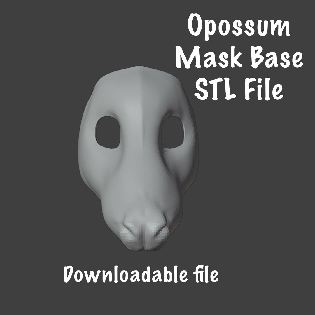 Opossum Mask Base 3D Printable STL File - Etsy