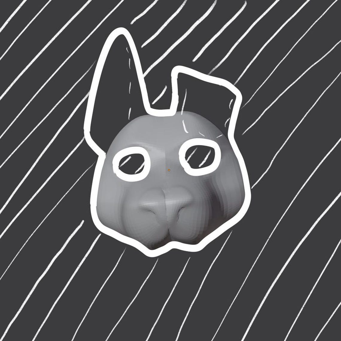 Canine Mask Base: Fursuit Furry Therian Alterhuman Dog Border Collie ...