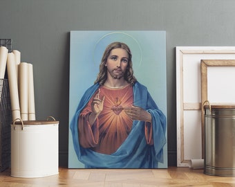 Sacred Heart of Jesus Poster - Etsy