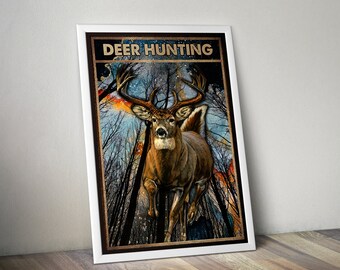 Hunting Deer Poster - Etsy