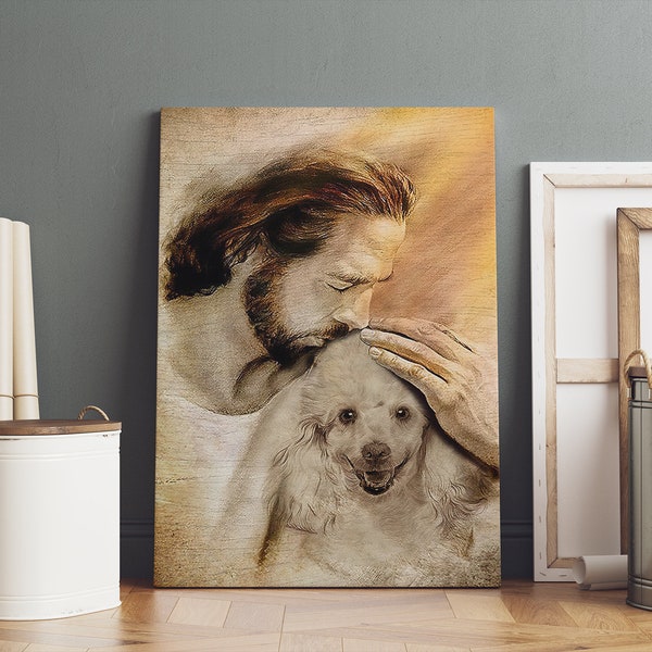 Jesus Holding Dog - Etsy