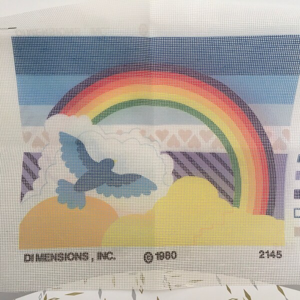 Rainbow Needlepoint - Etsy
