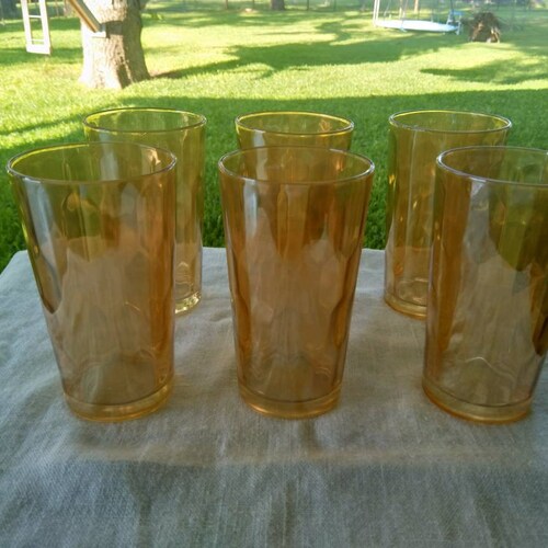 Vintage Lusterware Tumblers Iridescent Lusterware Glasses | Etsy