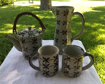 Stoneware Tea Set | Etsy