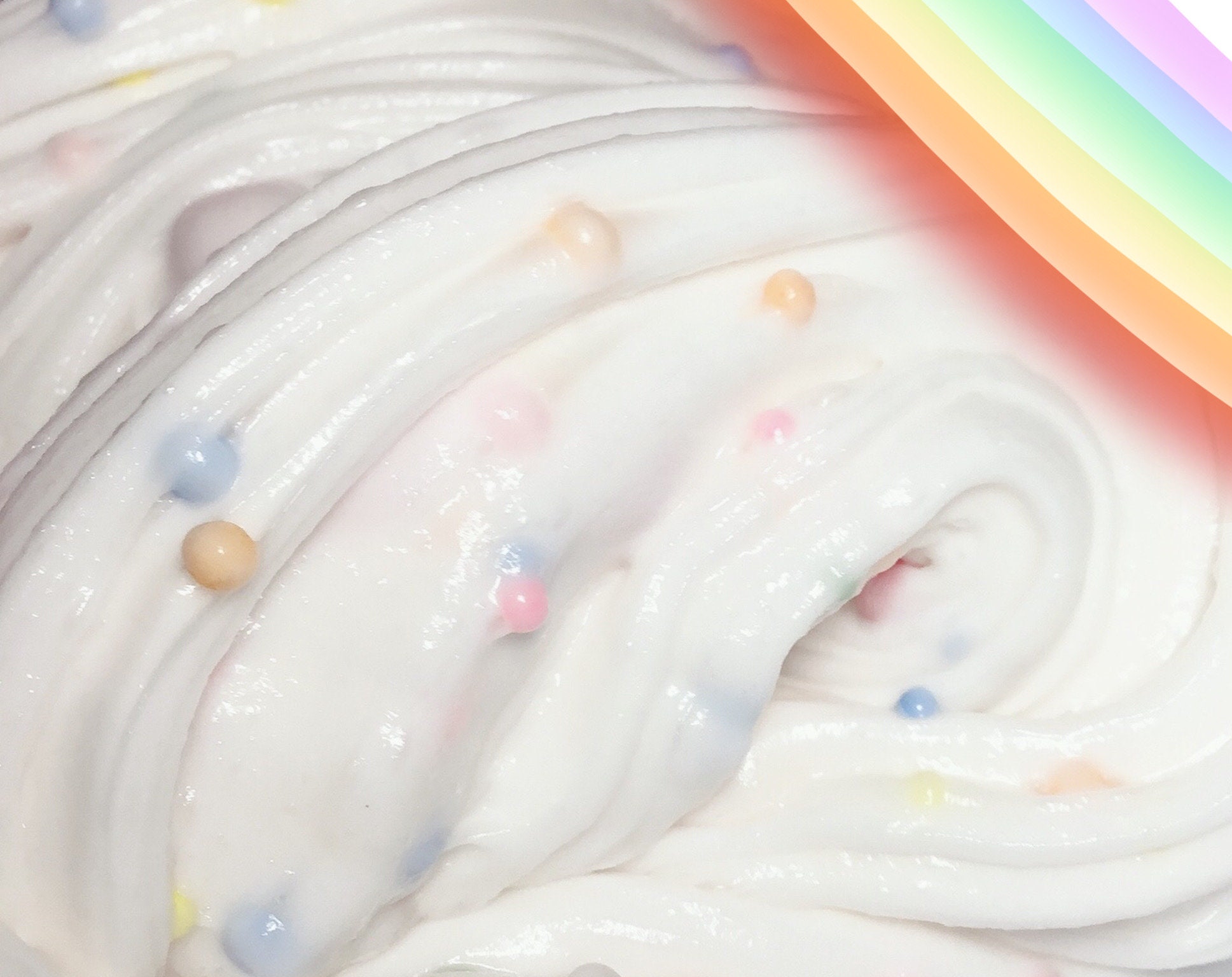 Fruit Loop Slime A soft fluffy slime with rainbow foam beeds | Etsy
