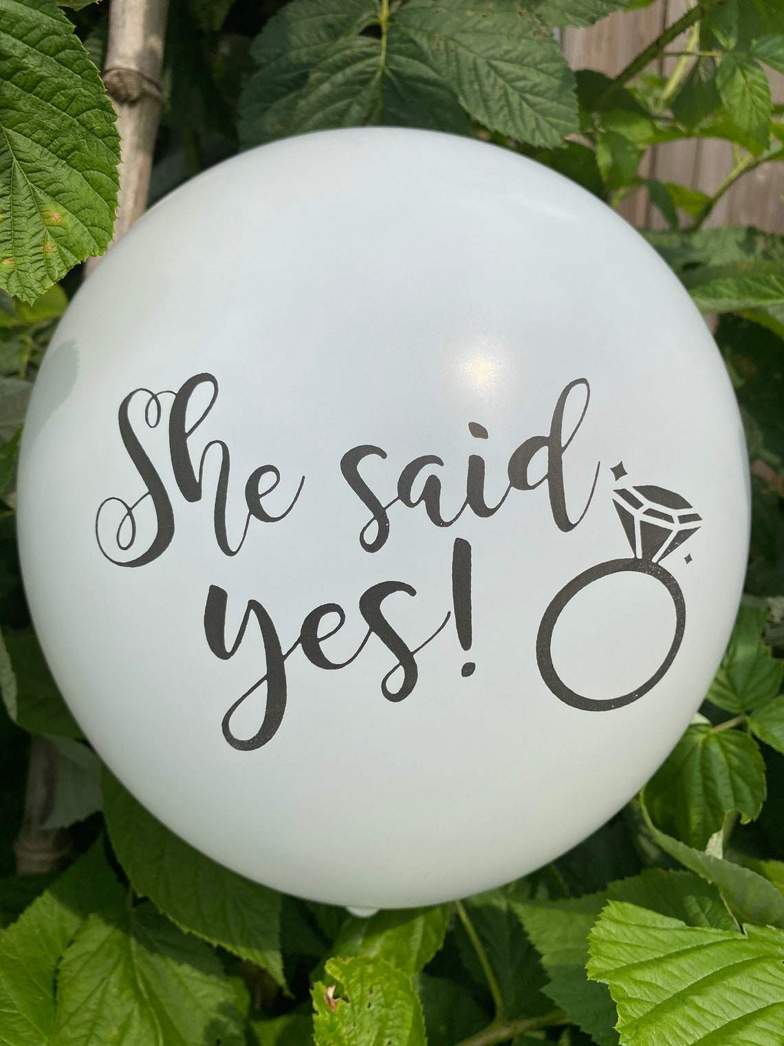 She Said Yes Custom Balloons - 12 Inch- (set of 10) - Etsy