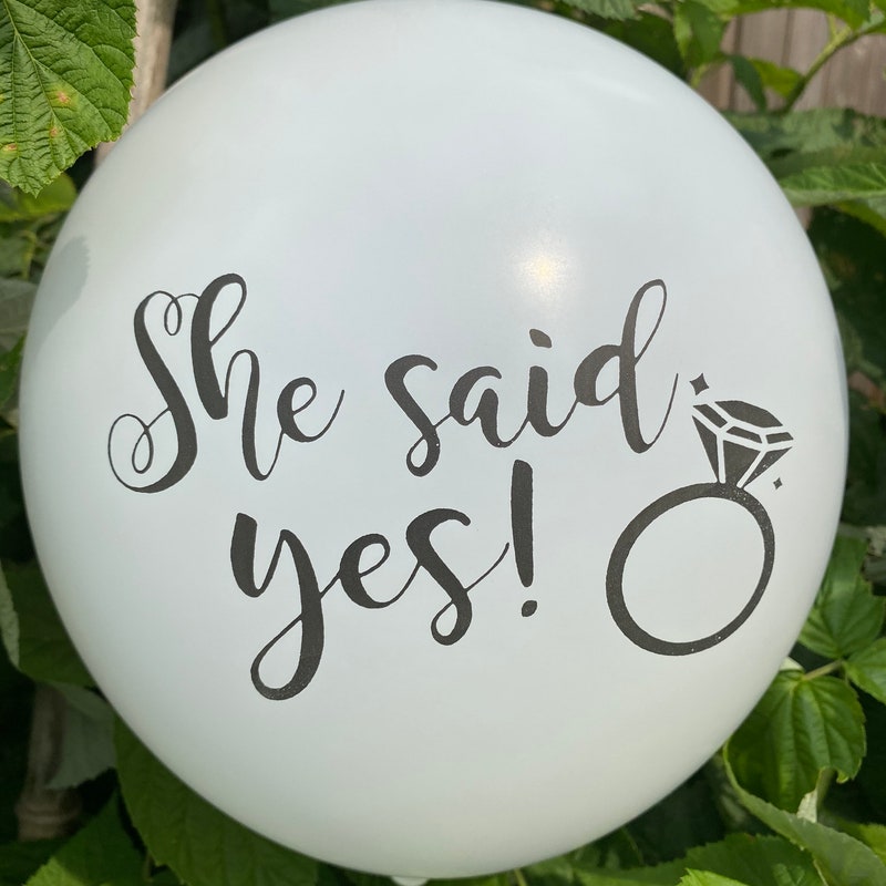 She Said Yes Banner - Etsy