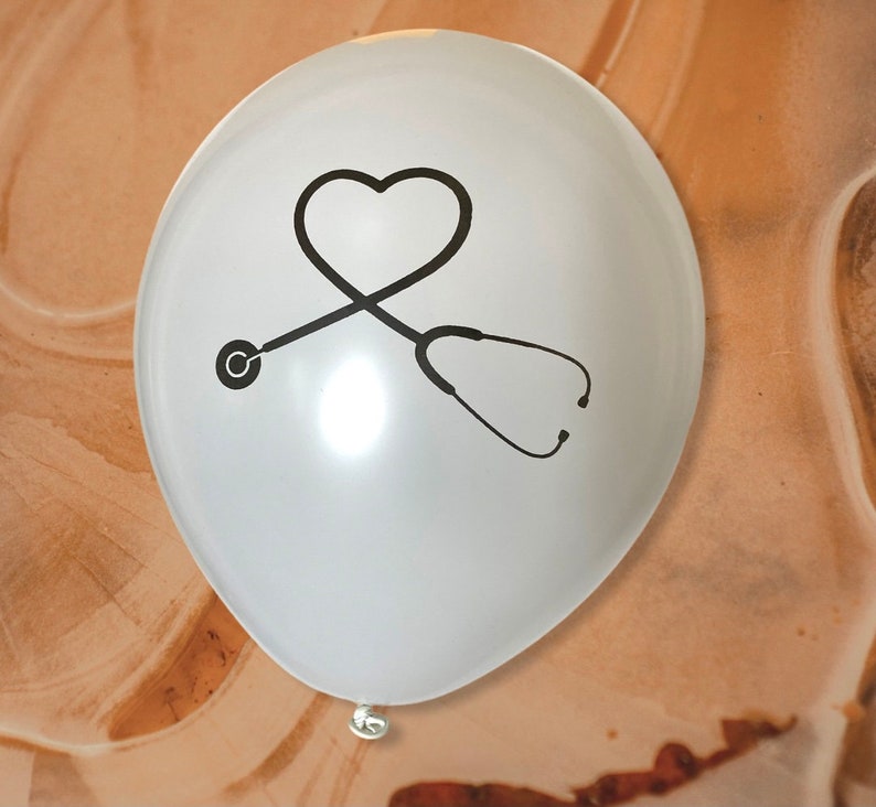 Stethoscope Custom Balloons - 12 Inch - (set of 10) - Etsy